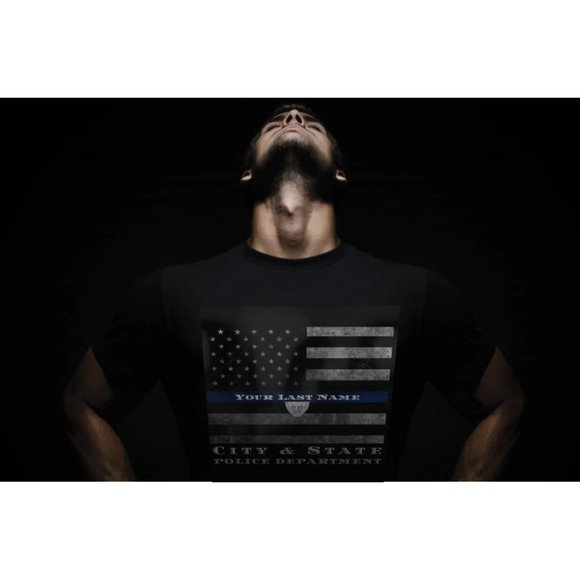 Wall Decor | Nypd Thin Blue Line Flag Customized 14x18 Framed | Poshmark